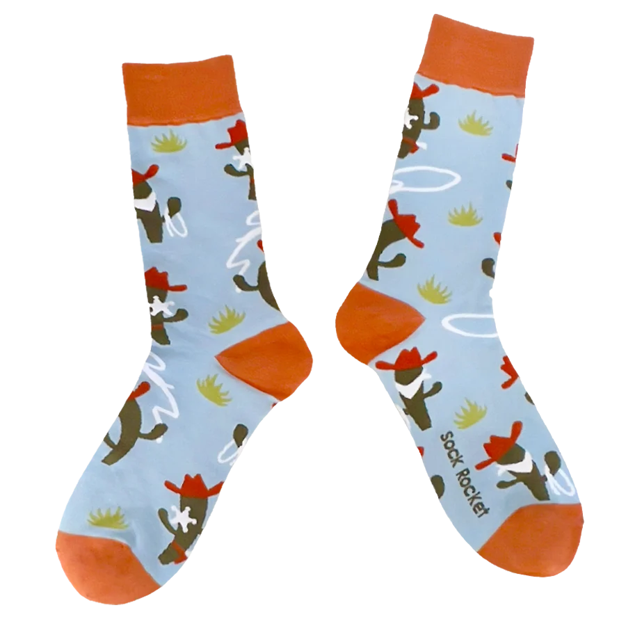 Cowboy Cactus Socks | Sock Rocket