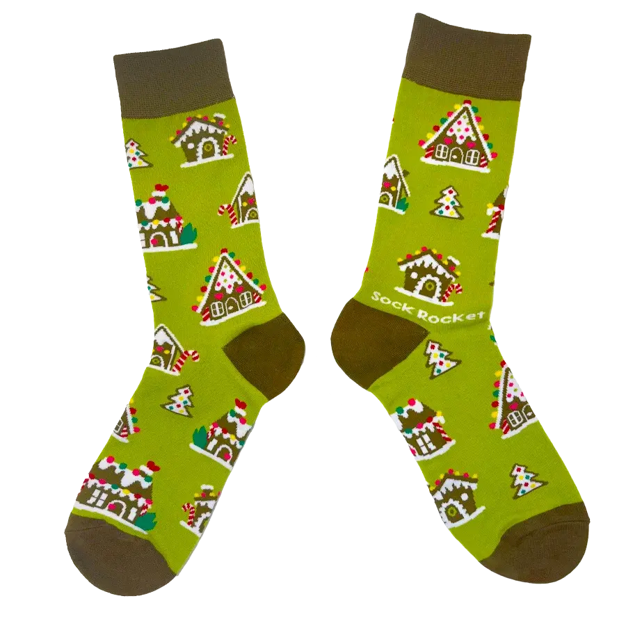 Gingerbread House Socks | Sock Rocket