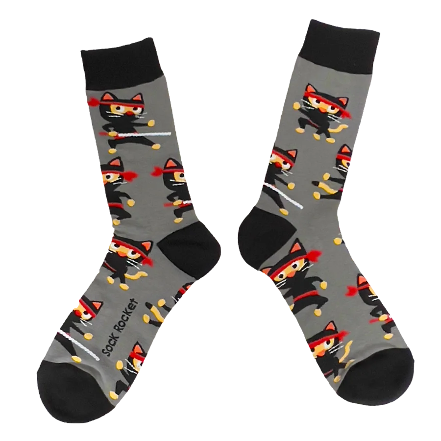 Ninja Cats Socks | Sock Rocket