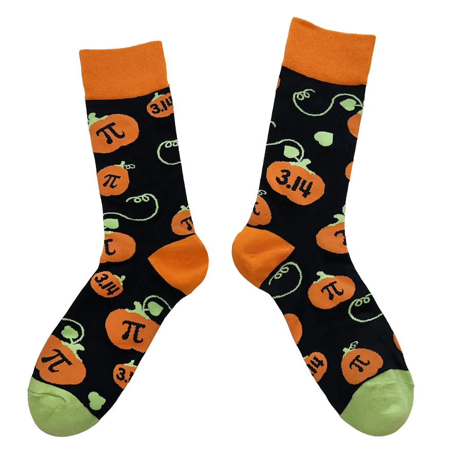 Pumpkin Pi Socks | Sock Rocket