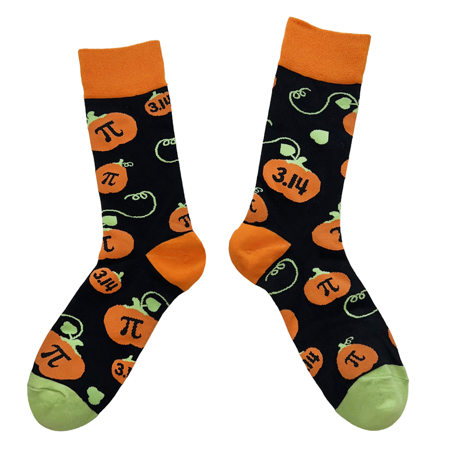 Pumpkin Pi Socks | Sock Rocket