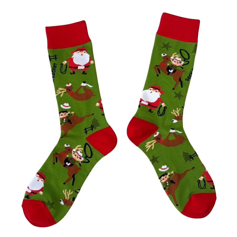 Reindeer Rodeo Socks | Sock Rocket