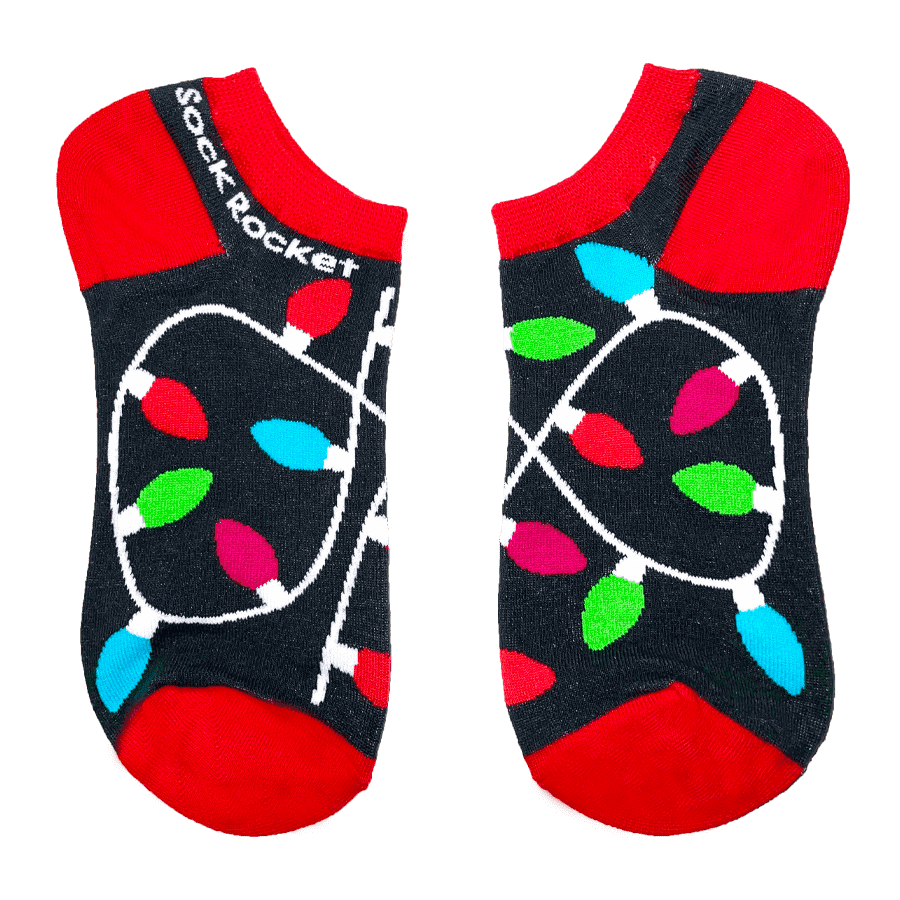 Christmas Lights Ankle Socks | Sock Rocket