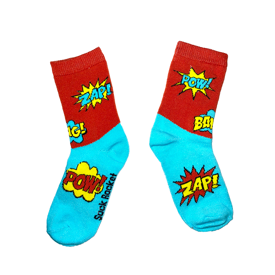 Kids Comic Socks | Sock Rocket