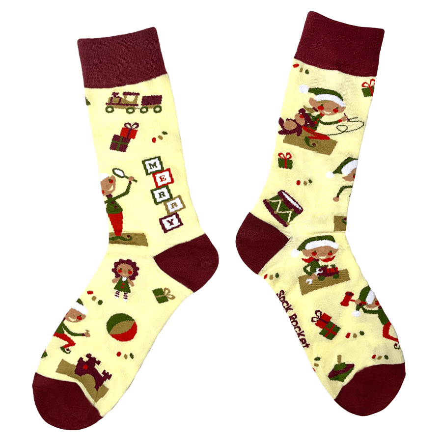 Santa's Workshop Socks | Sock Rocket